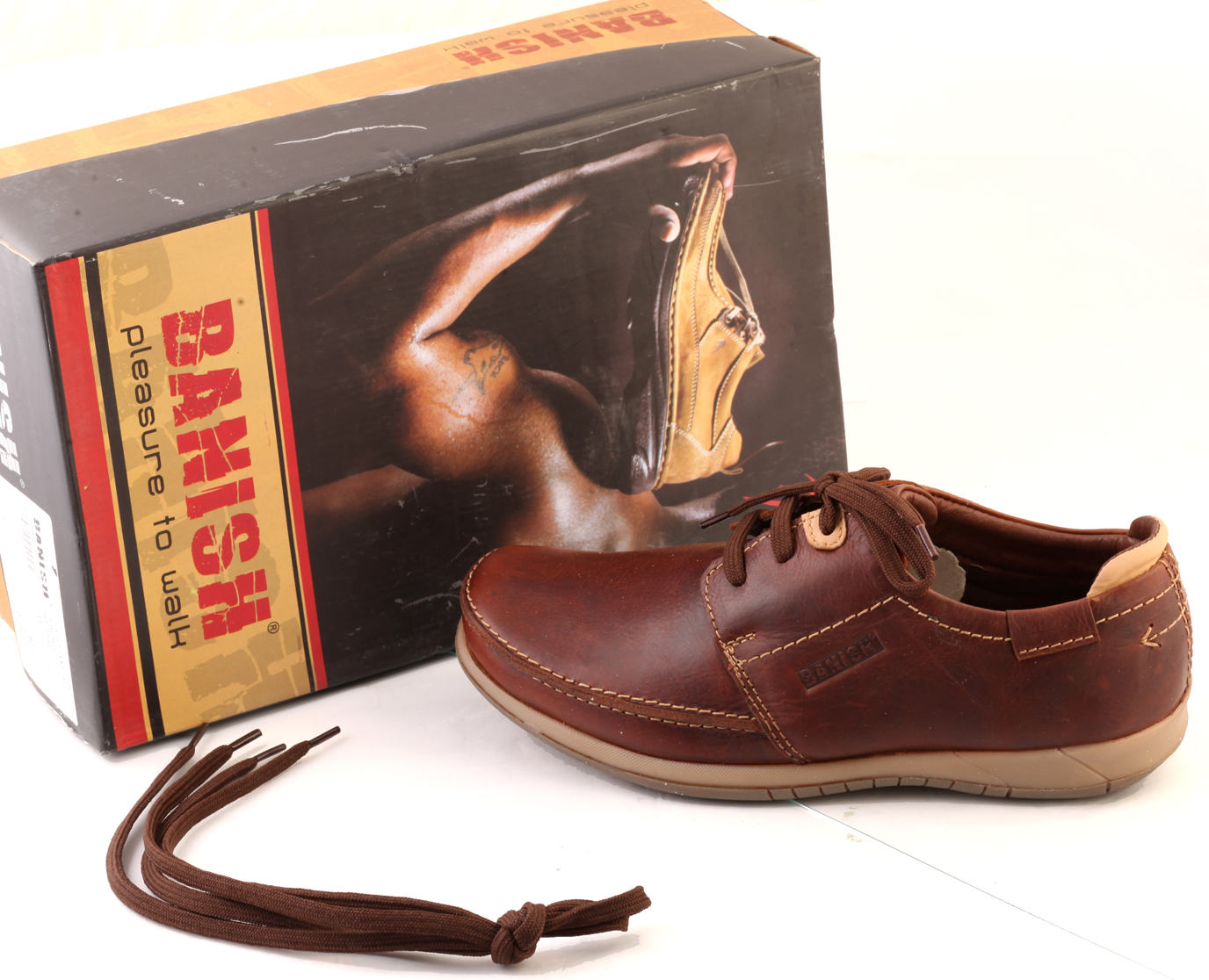 Banish Leather Mens Shoes Tan BT-1131