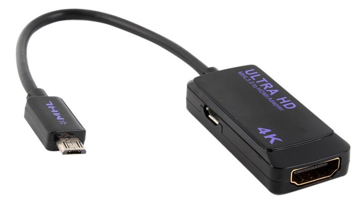 New MHL Micro USB 3.0 MHL to HDMI adapter 2K 4K Ultra HDTV adapter ...