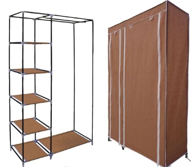 Buy Folding Wardrobe Almirah (A-2 Light and Trendy) Online @ ₹1399 from ...