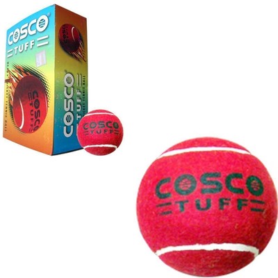 Buy Cosco Tuff Cricket Ball - Size 5, Diameter 2.5 cm (Pack of 6, Red ...
