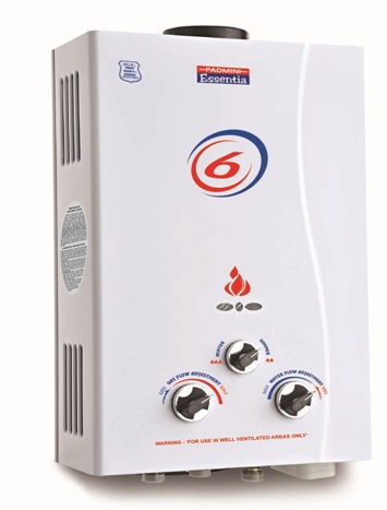 Padmini Essentia 6 Ltr Instant Gas Geyser , Geysers
