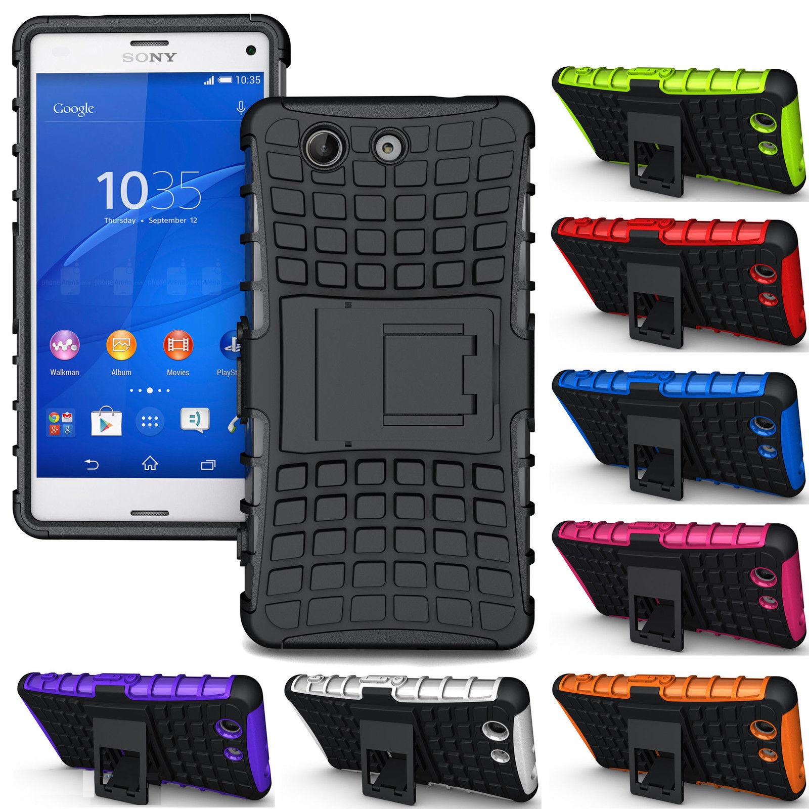 Buy Heartly Flip Kick Stand Spider Hard Dual Rugged Armor Hybrid Bumper ...