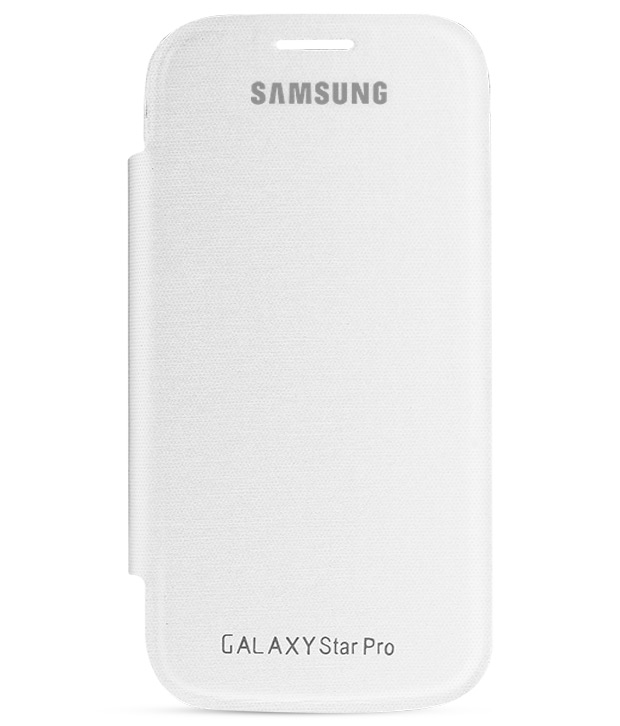 Buy Samsung Galaxy Star Pro Flip Cover White color Online @ ₹259 from ...