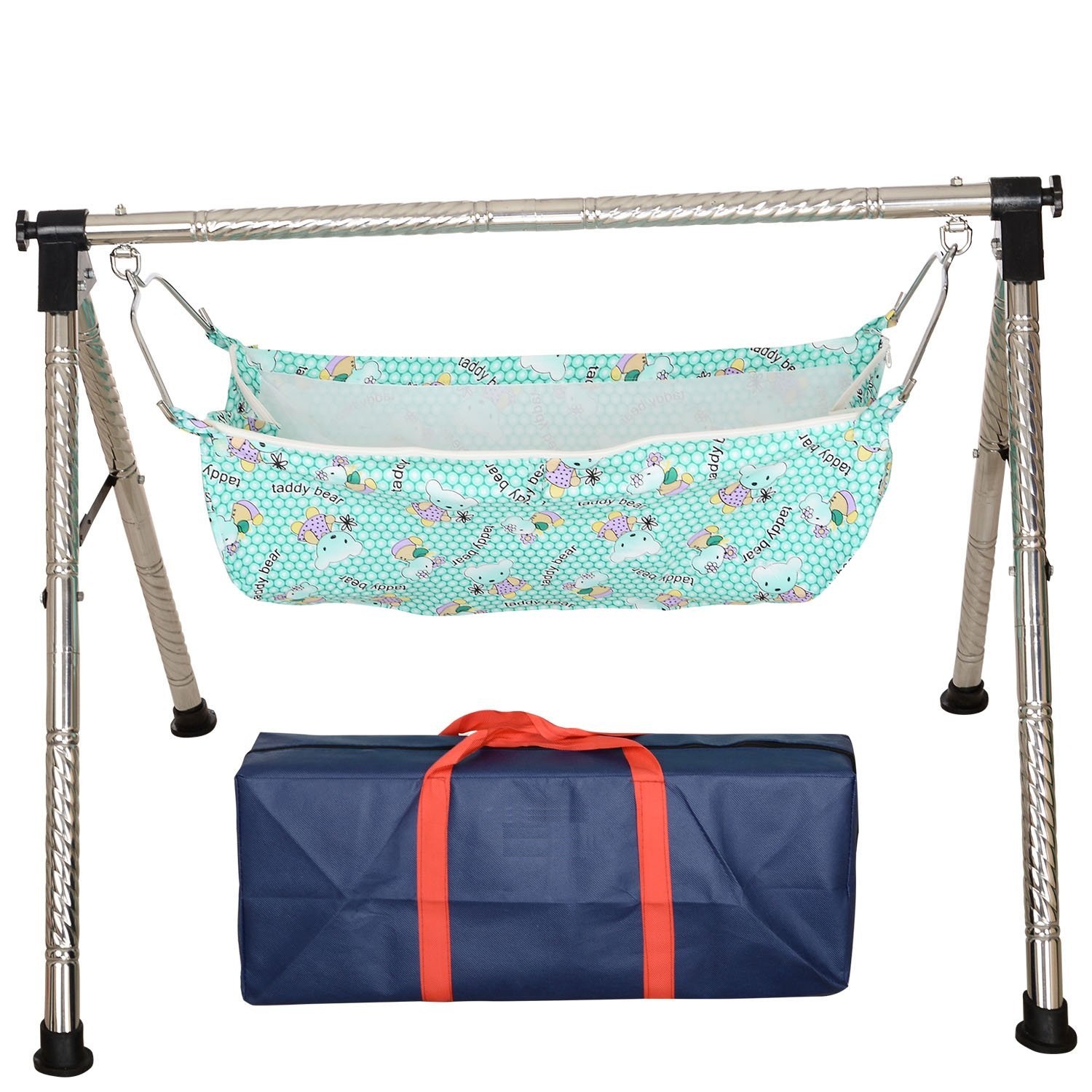 Buy Indian Style Fully Folding Stainless Steel Ghodiyu (Baby Cradle ...
