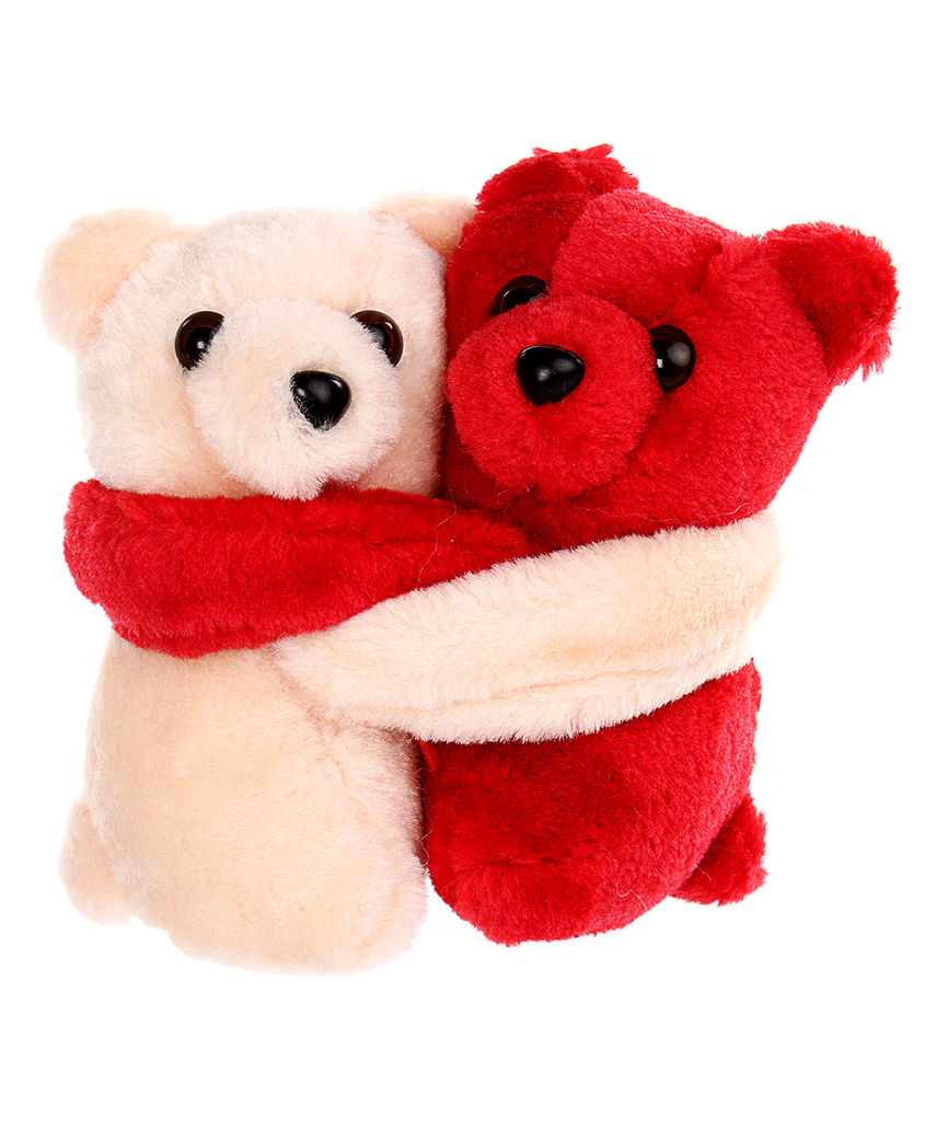 Buy Tickles Red,Peech Cute Couple Teddy Stuffed Soft Plush Toy Teddy ...