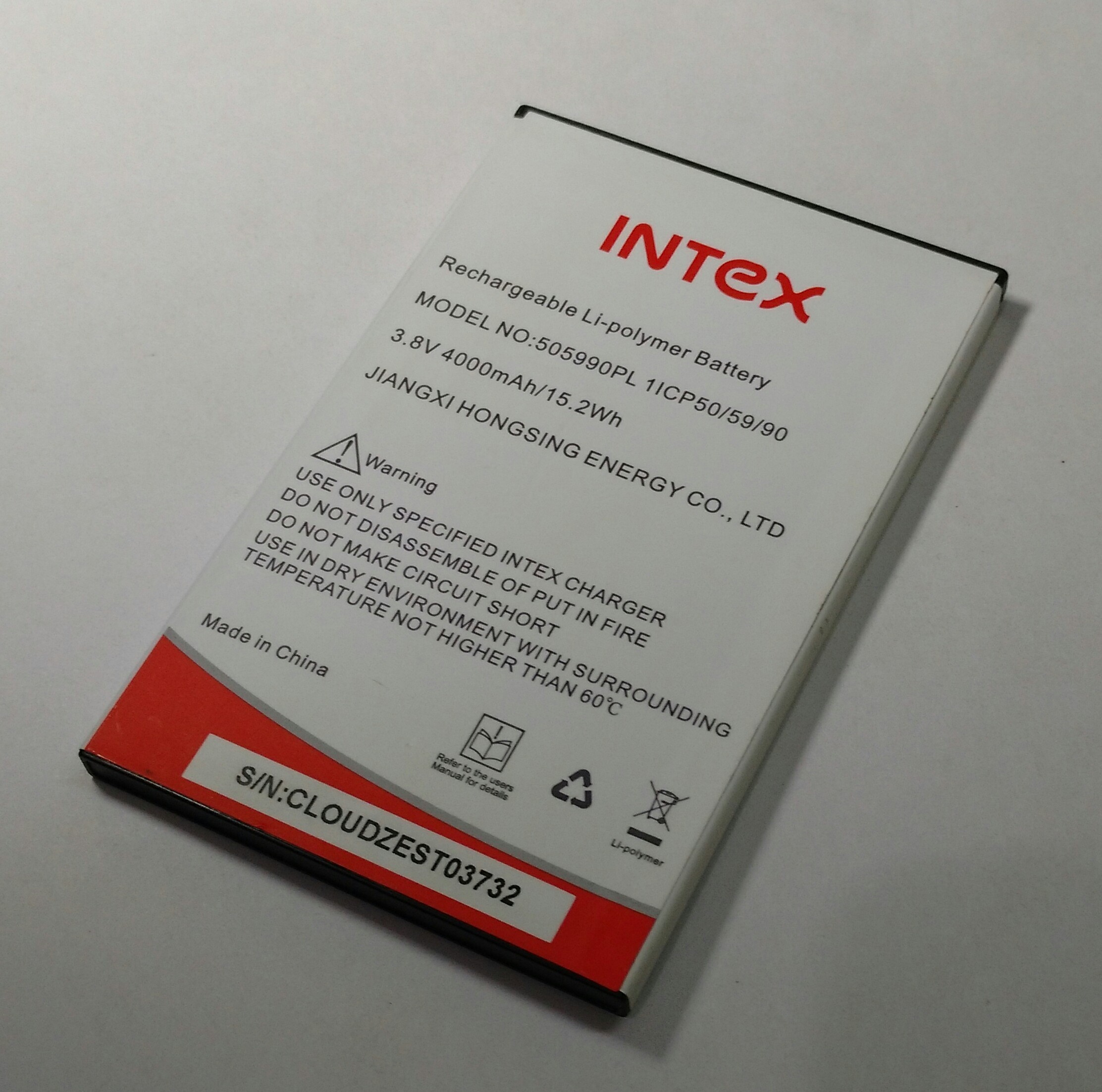 Buy Original Battery Intex Cloud Zest For Intex Cloud Zest 4000mAh ...