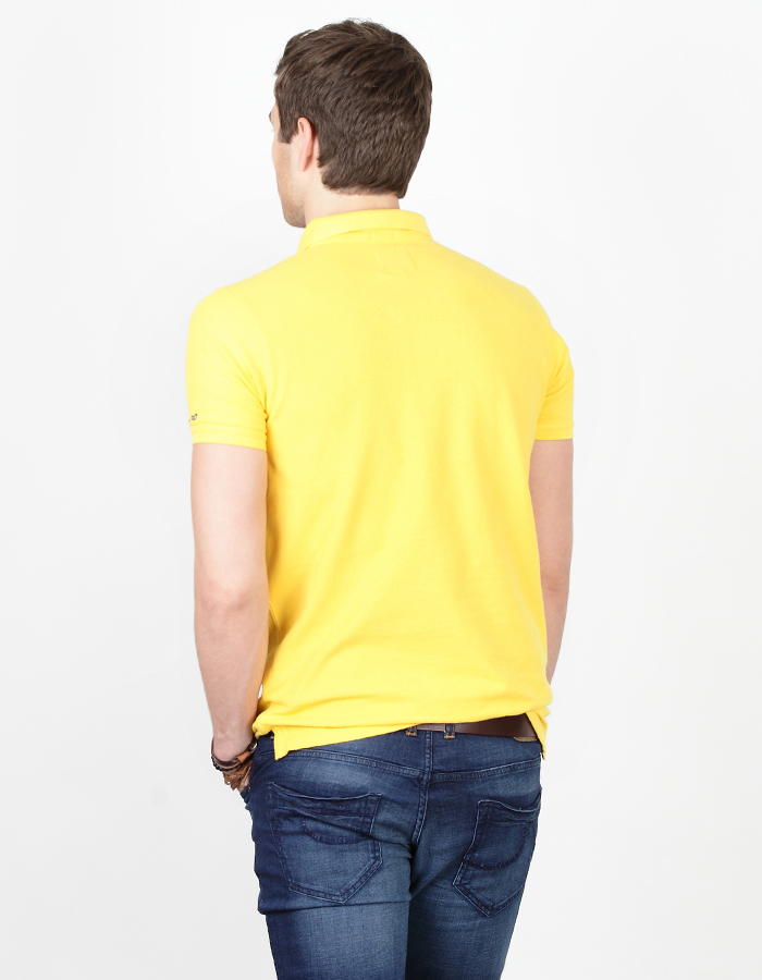 Basics Casual Yellow Cotton Muscle T Shirt In India - Shopclues Online