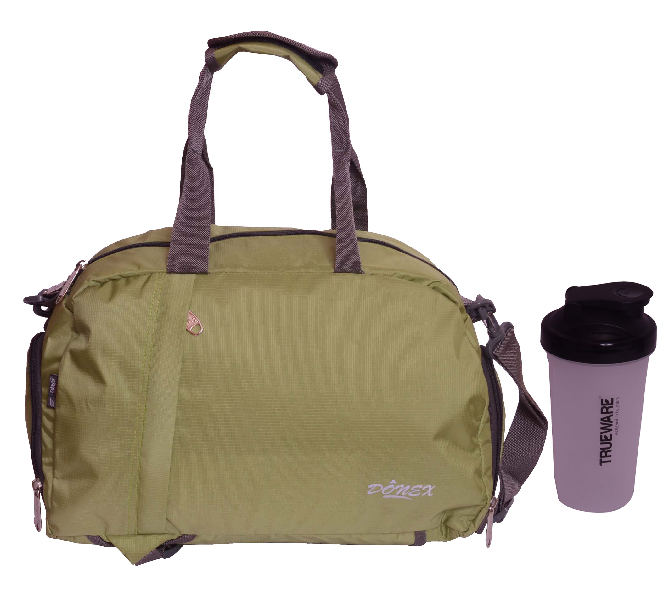 Buy Donex Duffle bag cum Backpack for Gym/Travel Green with Trueware ...