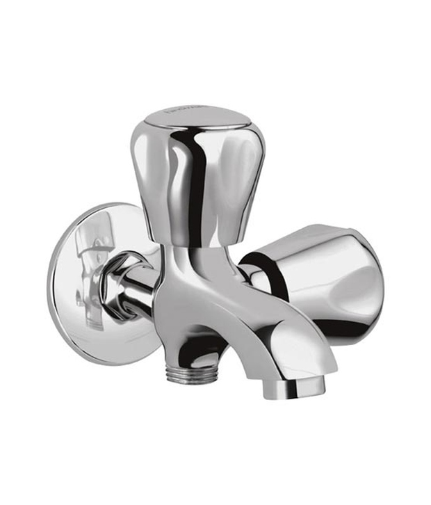 Buy Hindware F100004Qt Contessa 2 In 1 Bib Tap With Wall Flange (Chrome ...