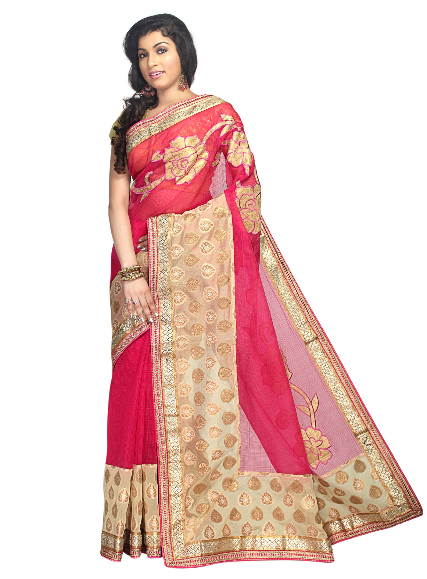 Buy Shree Saree Kunj Magenta color Handloom Saree Online @ ₹2550 from ...