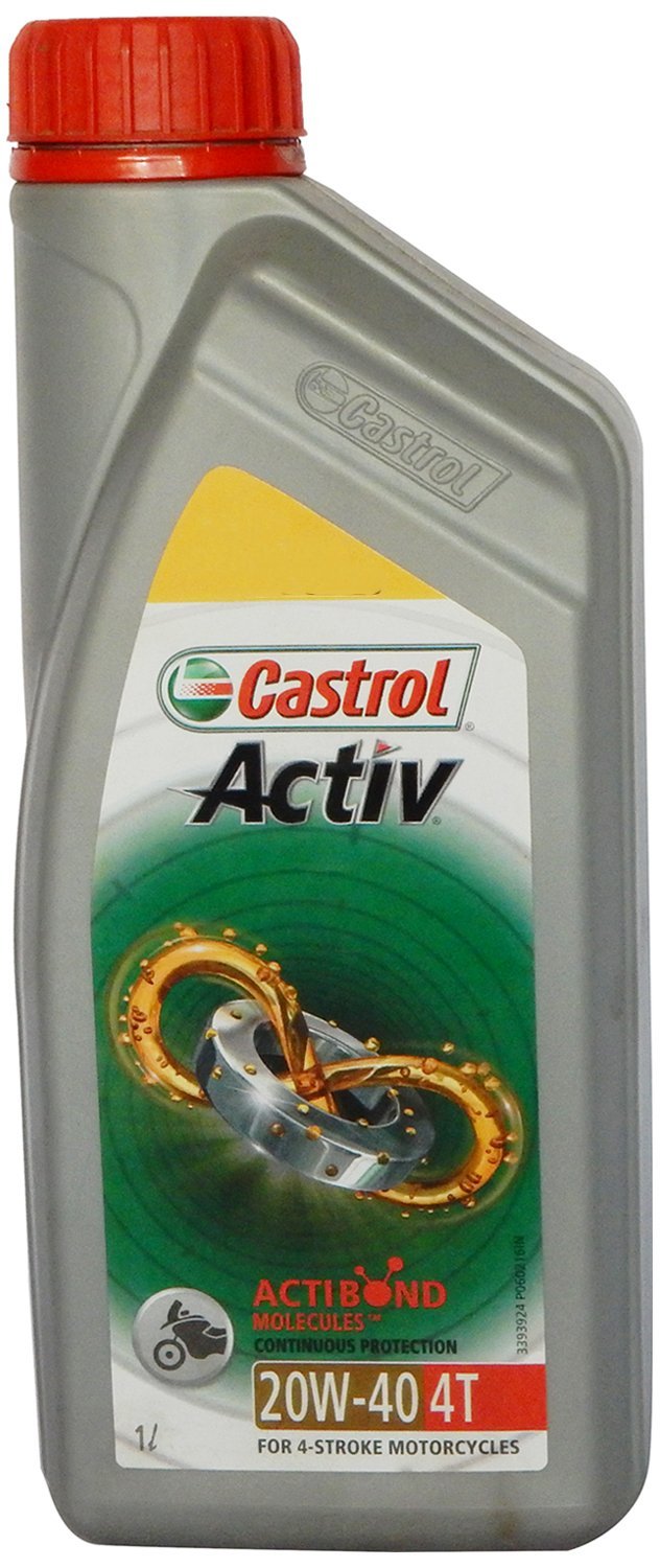 Buy Castrol Activ 20W-40 Petrol Engine Oil for Two Wheelers (900 mL ...