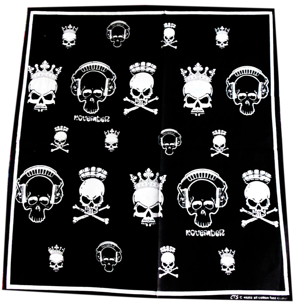 Shop SKULL BANDANA SCARF/HANDKERCHIEF BUY 2 GET 1 FREE Online - Shopclues