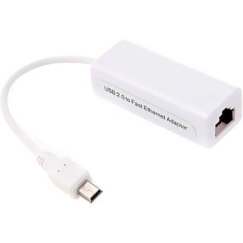 Buy Mini USB 5pin to RJ45 Ethernet 10/100Mbps Network Lan Adapter For ...