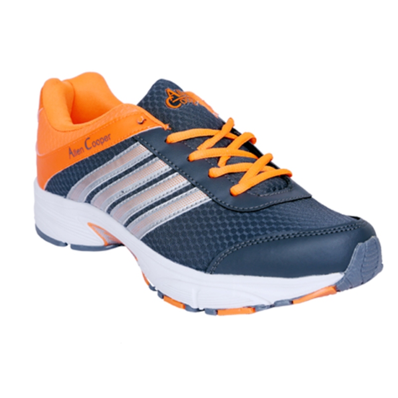 Buy Allen Cooper AC-1009 Grey Orange Men's Sport Shoes Online @ ₹1080 ...
