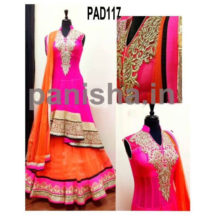 Double layered anarkali suit
