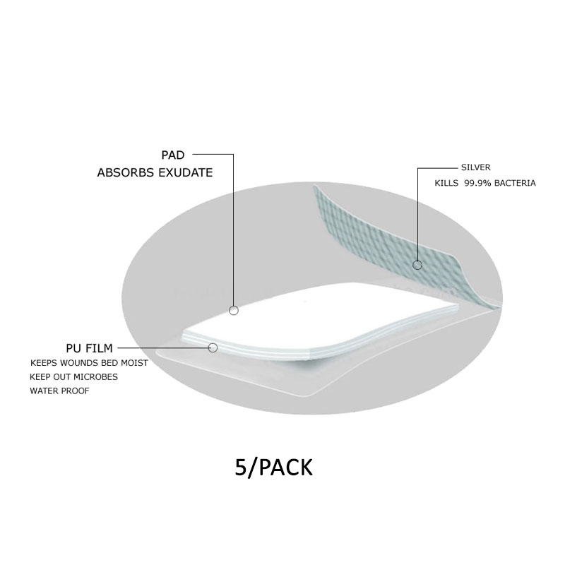 Buy Dyna Sterizone ST82 Anti-Microbial Silver Wound Dressing (5/Pack ...