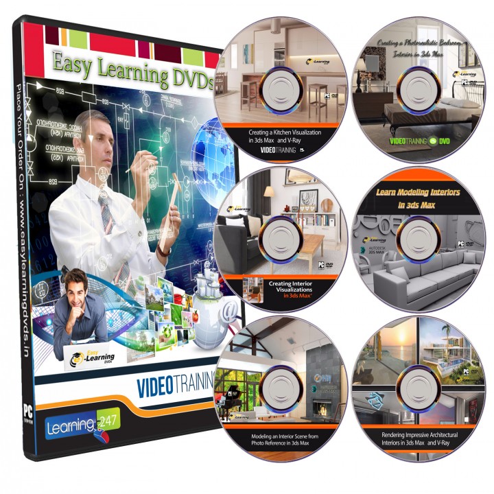 Buy Learn 3ds Max for Interiors Designing 9 Courses on 6 DVDs Bundle ...