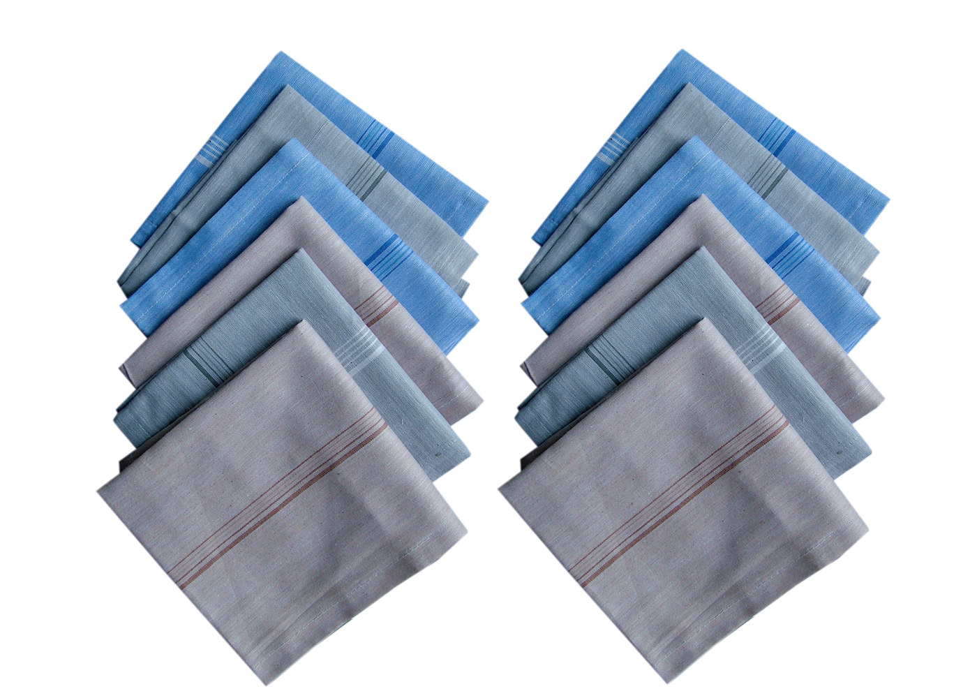Online Pack of 12 Colored 100% Cotton Handkerchiefs Prices - Shopclues ...