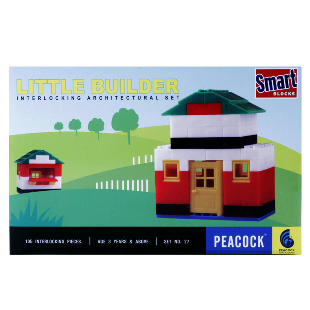 Buy Peacock Smart Blocks Little Builder Interlocking Architectural Set ...