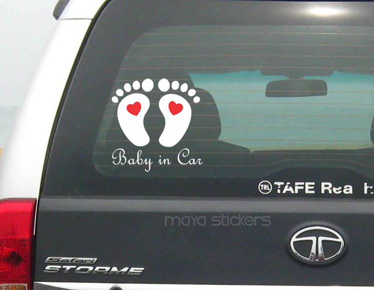 Buy Beautifully designed Baby in Car / Baby on board sticker decal for ...