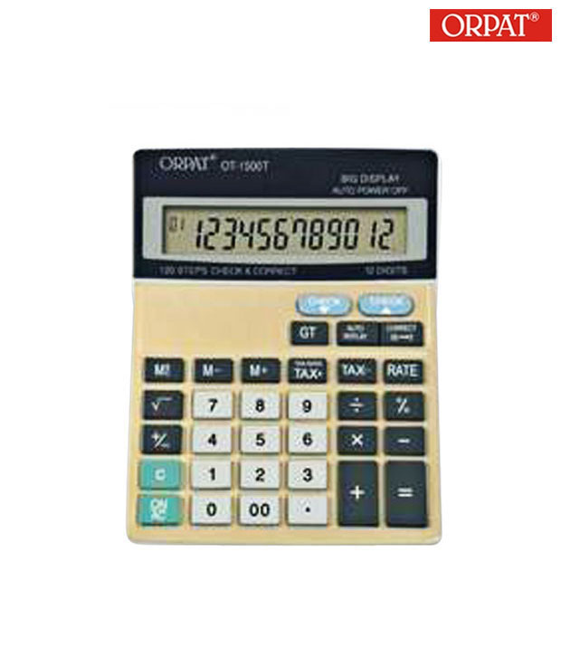 Buy Orpat OT-1500 T Basic (12 Digit) Online @ ₹385 from ShopClues