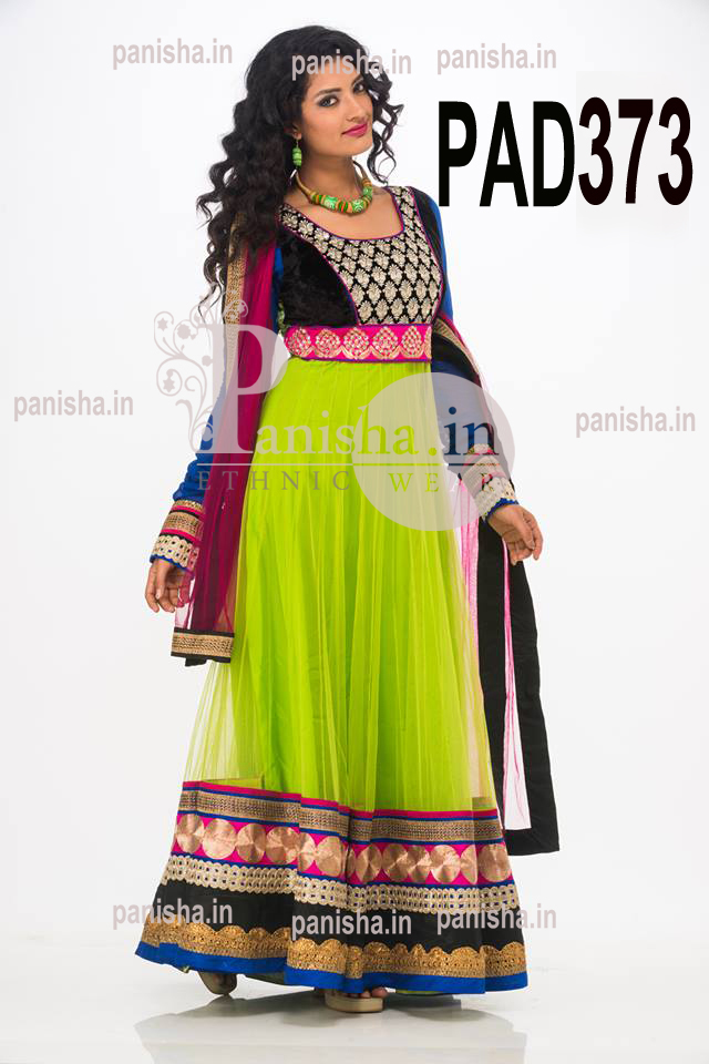Beautiful looking with panisha nice color chart anarkali suit