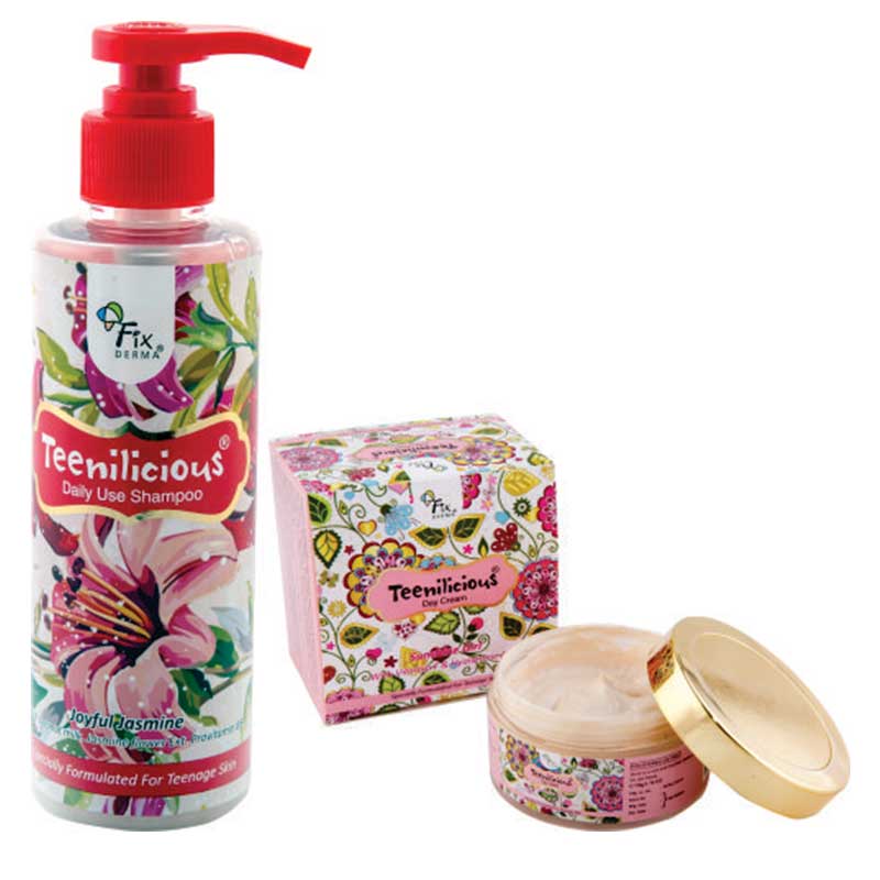 Buy Fixderma Teenilicious Pack of 2 Shampoo+ Day Cream Online @ ₹800 ...