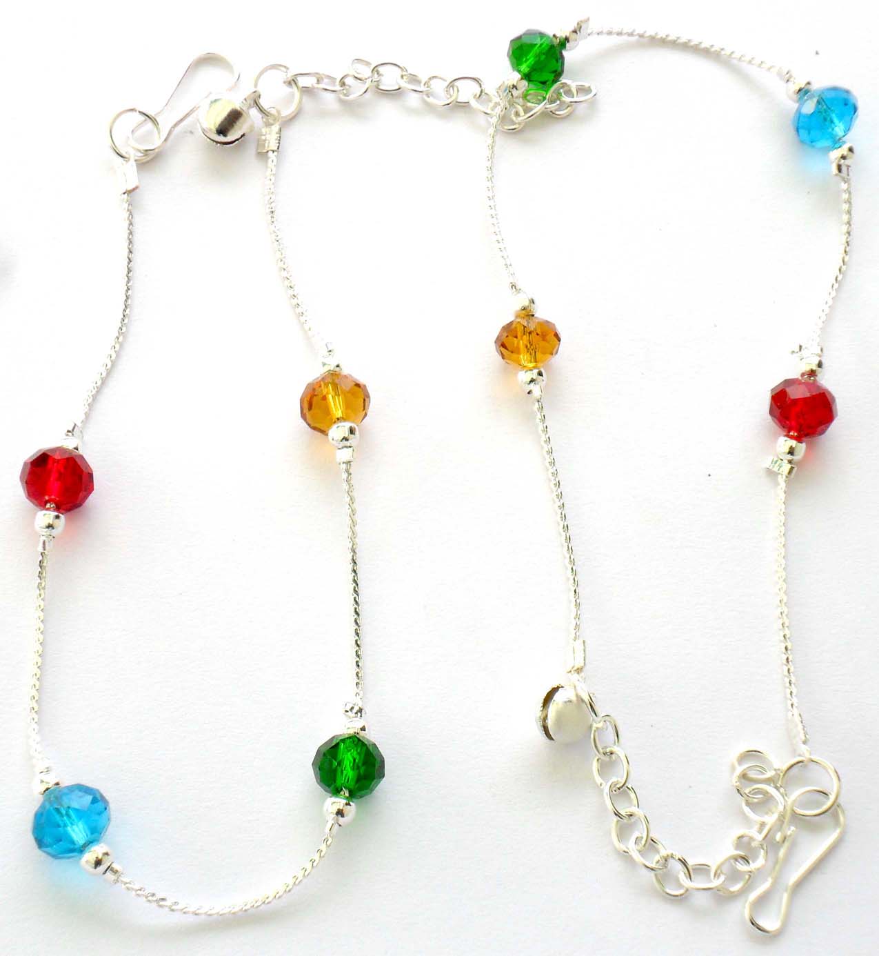 Buy Stunning Beaded Multi color Crystal Anklets Online @ ₹299 from ...