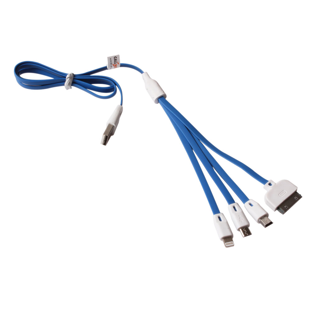 Buy Callmate Charging Cables Flat 4 in 1-Blue Online @ ₹399 from ShopClues