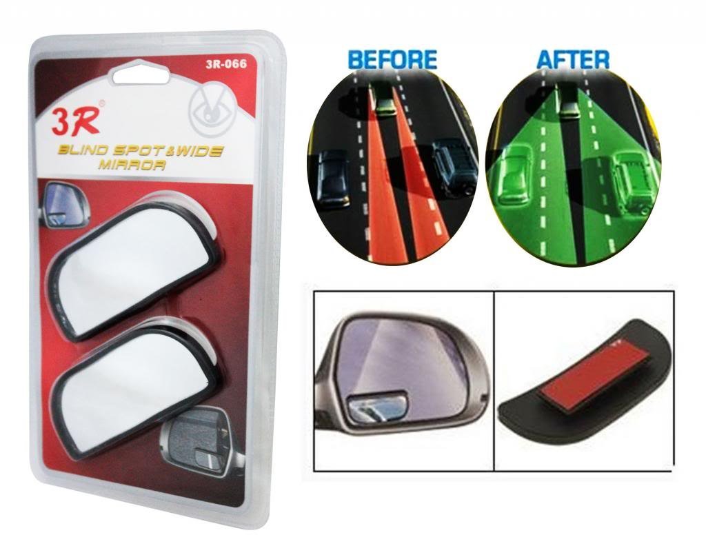 Buy 3R Wide Rectangle Car Blind Spot Side Rear View Mirror Online ...