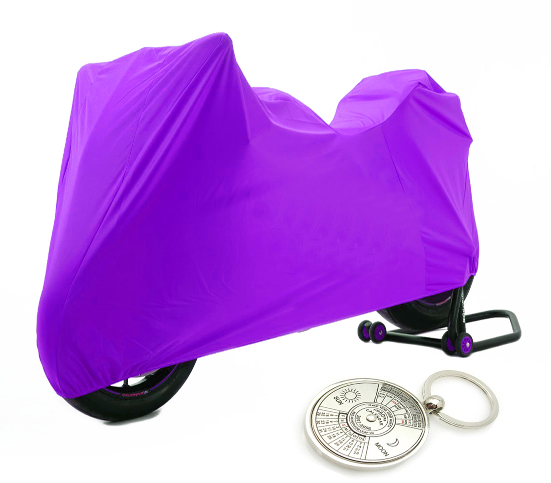 Buy Bike Cover TVS Apache RTR 160 Purple Cover With Key Chain Online ...