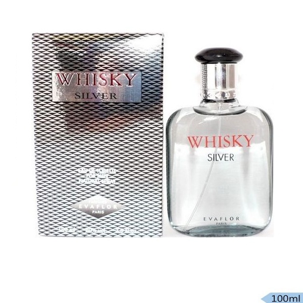 Evaflor Whisky Silver EDT - 100 ml (For Men)