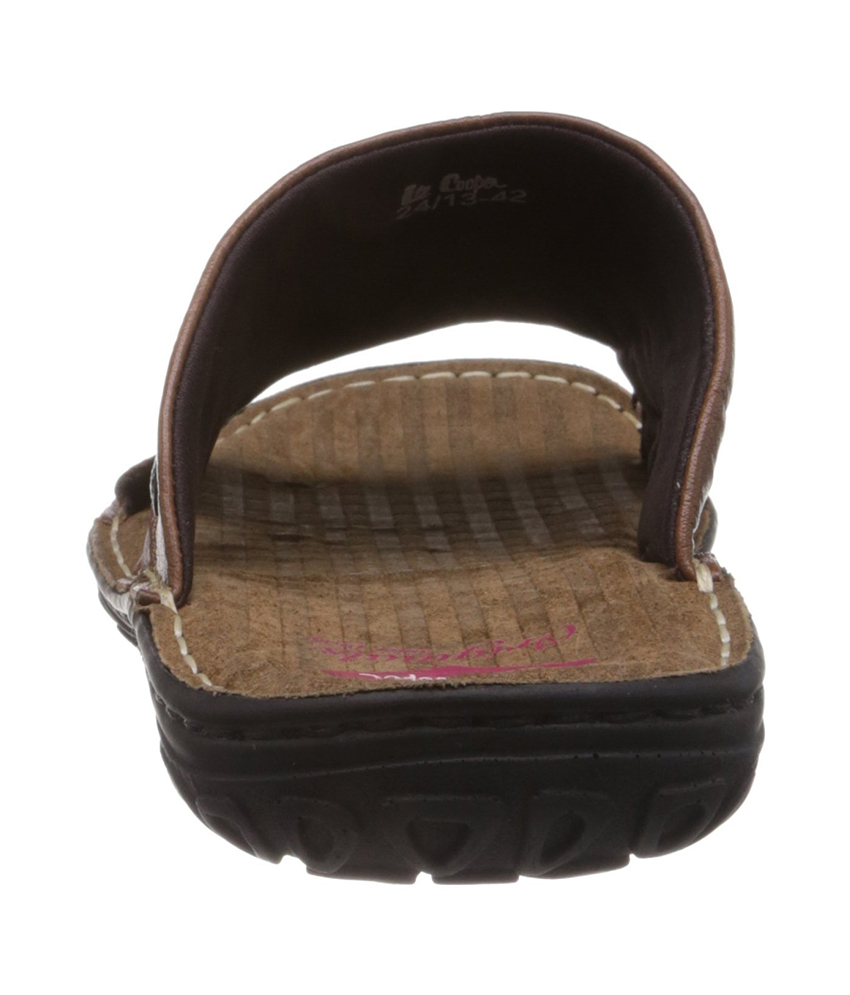 Buy Lee Cooper Mens 8414 Tan Slippers Online @ ₹1665 from ShopClues