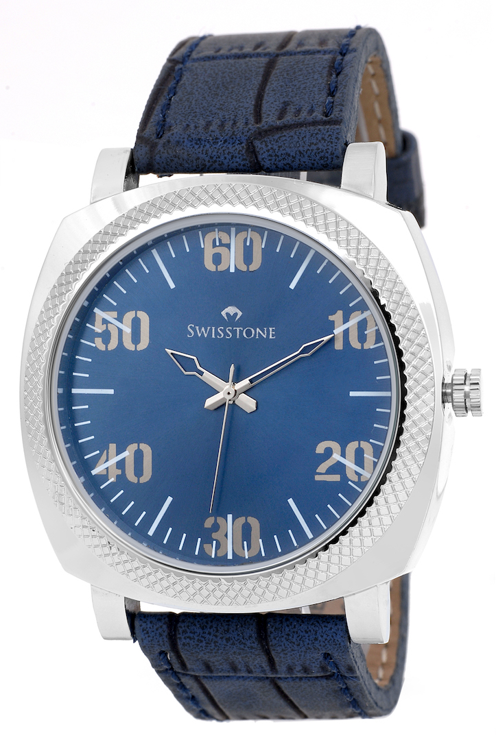 Buy Swisstone GR0021-BLUE Blue Dial Blue Strap Analog wrist watch for ...