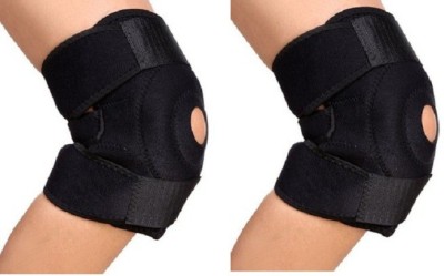 Buy Asfit Knee Cap Wraps - Set of 2 Knee Support (Free Size, Black ...