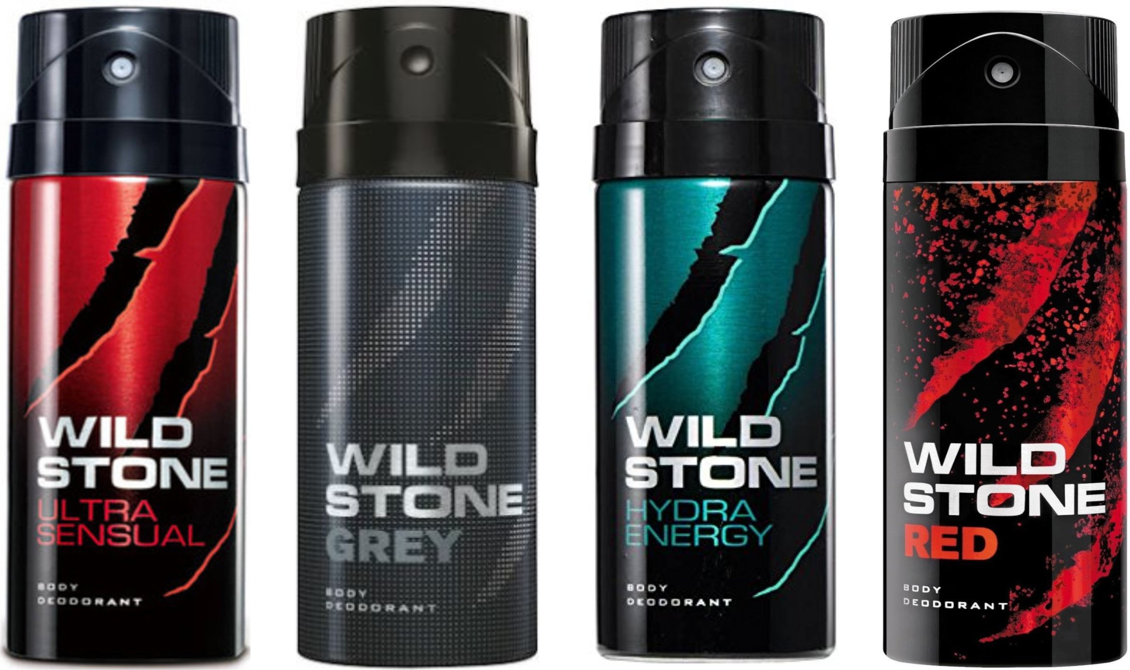 Buy Wild Stone Ultra Sensual , Grey , Hydra Energy , Red Deo Combo Set ...