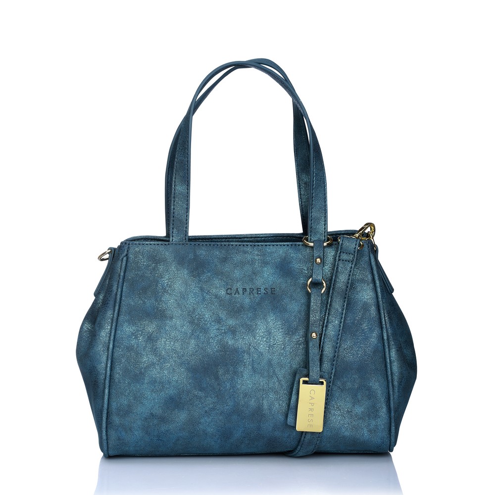 Caprese Bernice Satchel Sm Midnight Blue Handbag