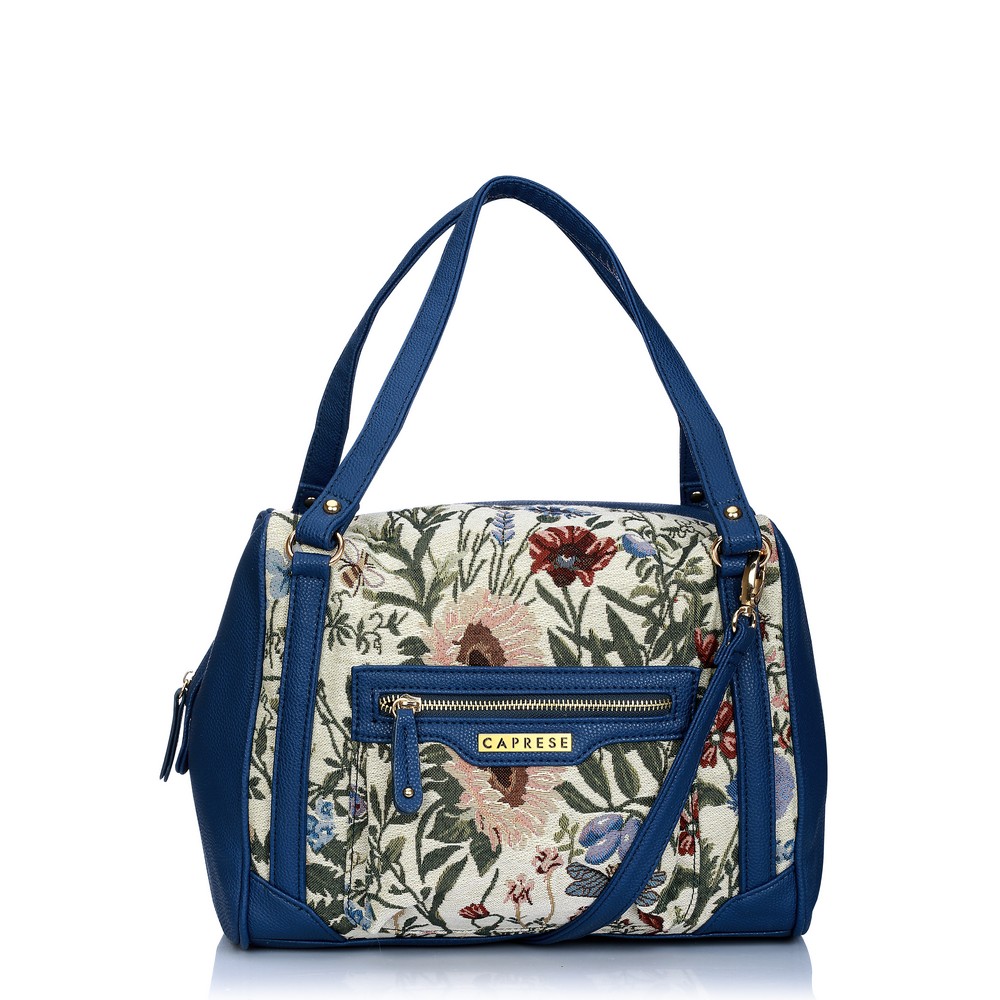 Caprese Florence Satchel Large Blue Handbag