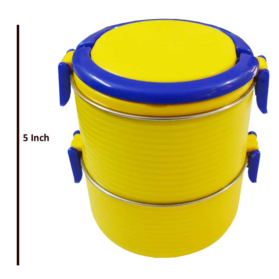 Buy Magna Yellow Plastic Lunch Box Online @ ₹149 from ShopClues