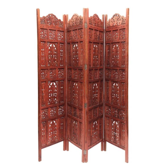 Buy Onlineshoppee Brown Sheesham Wood Partition Screen Room Divider In ...
