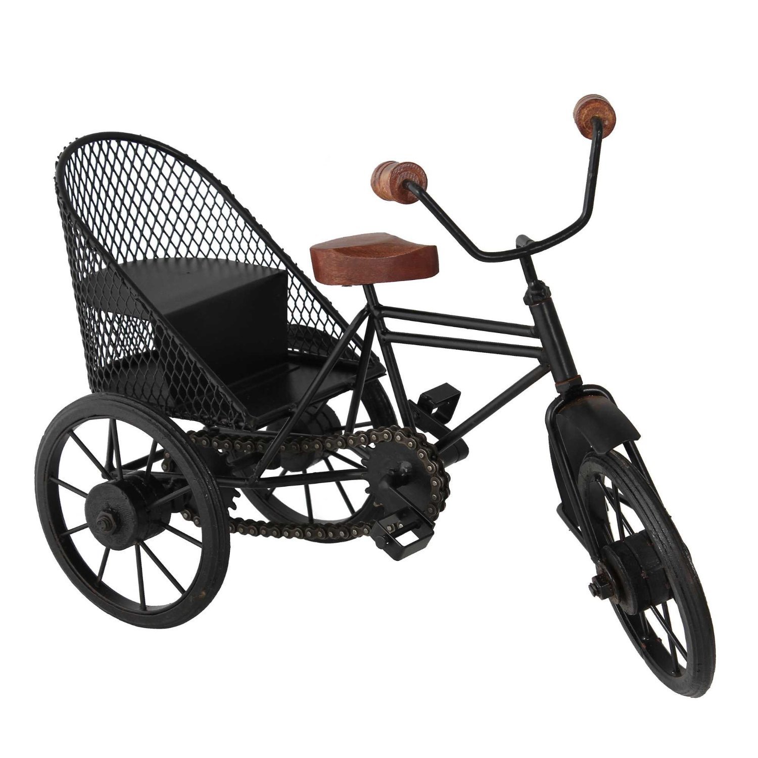 Buy Desi Karigar Decorative Miniature of Metal Rickshaw Online @ ₹599 ...