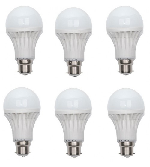 Buy LED Bulb 6 Watt White (Set of 6 pieces) Online @ ₹345 from ShopClues