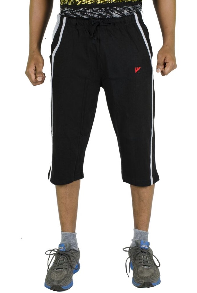 Buy Rampwaq Men's Solid Three Fourth Cotton Pants Online @ ₹499 from ...
