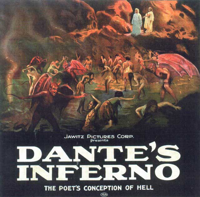 Buy Reproduction Of A Poster Presenting - Dante'S Inferno 1924 - A3 ...