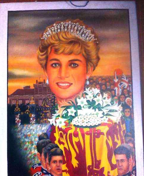 Buy Oil painting of princess Diana Online @ ₹38000 from ShopClues