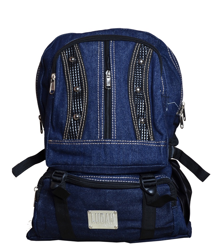 Buy Blue Designer Denim Backpack Online @ ₹599 from ShopClues