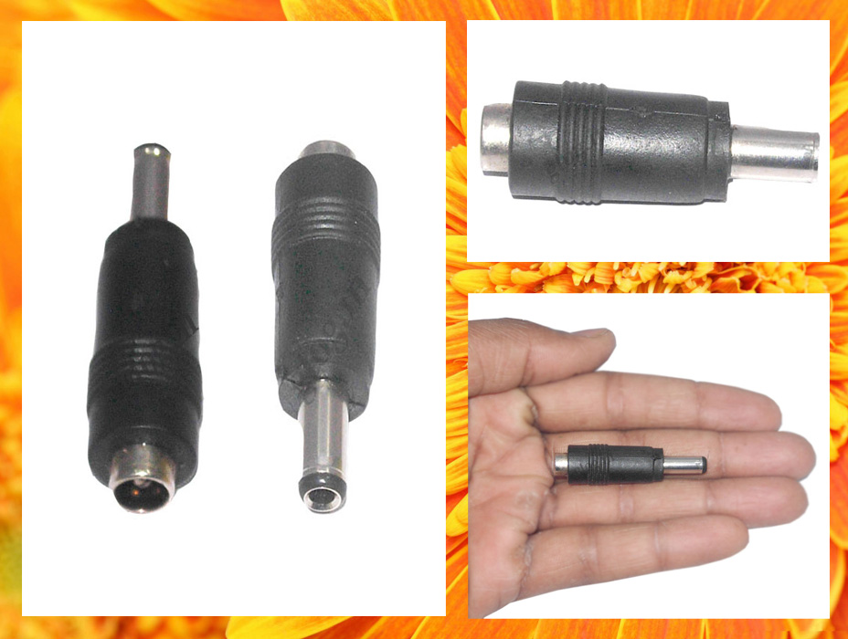 2.1 x 5.5 mm female to 4.8x1.7 mm male AC DC Power Connector