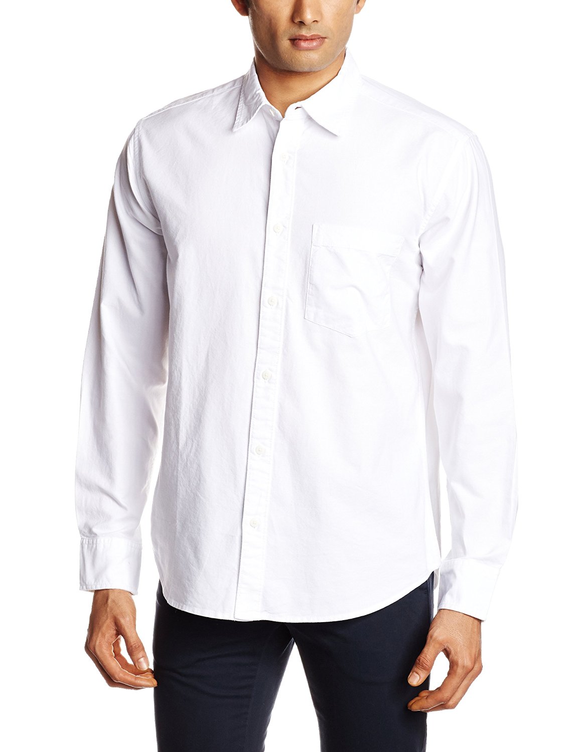 Buy Men's Casual Shirt in Regular Fit White Colour Online @ ₹500 from ...