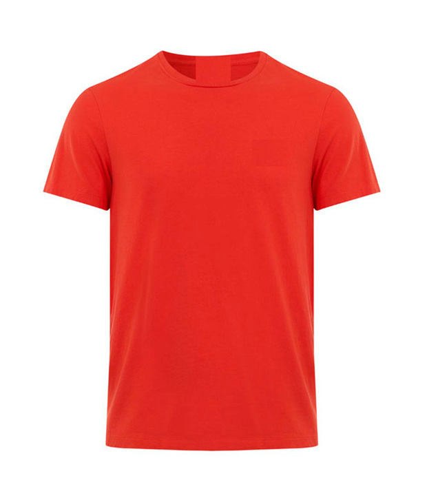 Buy Red Colour Plain T Shirt Online @ ₹599 from ShopClues