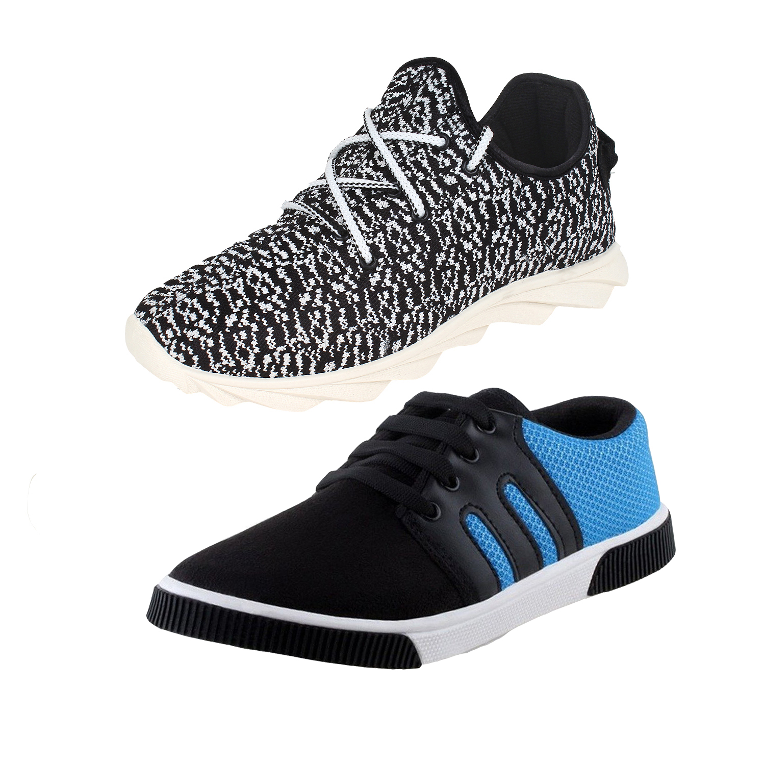 Buy Armado Footwear Combo pack of 2 Pair Men/Boys Black Casual Shoes ...
